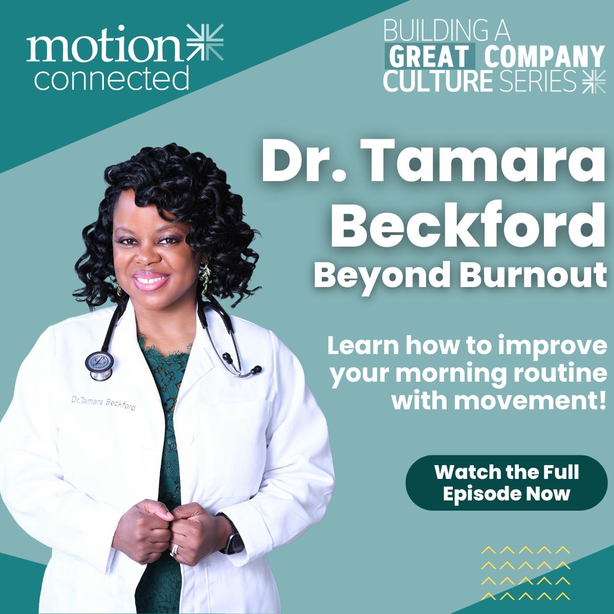 Great Culture With Dr. Tamara Beckford: The Power Of Movement | Motion ...